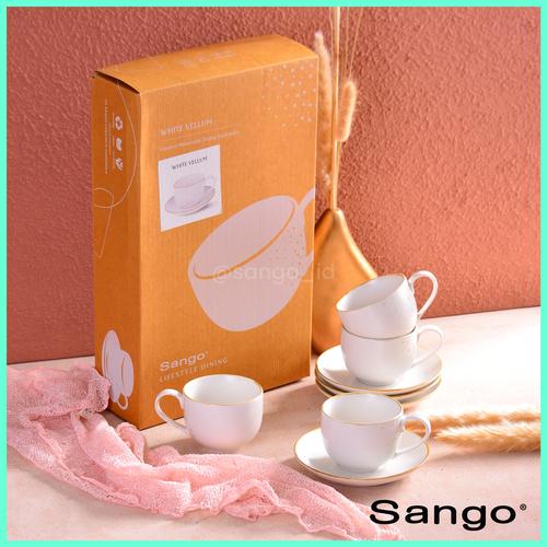 Promo Tea Cup / Cappucino Set White Vellum - Cangkir & Rak A Cicil 0% ...
