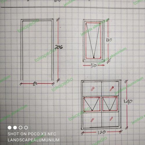Jual Kusen, jendela inkalum hitam - Kota Depok - jendela aluminium ...
