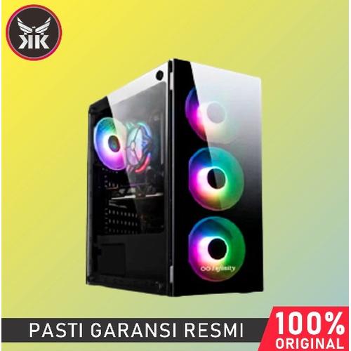 Jual Infinity VESTA V2 Tempered Glass Free 4 Fan RGB Gaming Case - Non ...