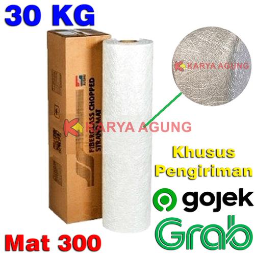 Jual GOJEK/GRAB! Fiberglass Mat 300 Roll / Serat Fiber Rol Glass Matt ...