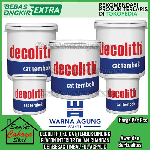 Promo Cat Tembok Decolith 1 Kg Cet Plafon Plapon Dinding 1L Interior ...