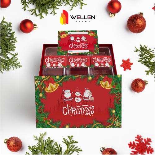 Jual WELLEN PRINT - Paket Hardbox Stoples Desain Natal / Print Box ...
