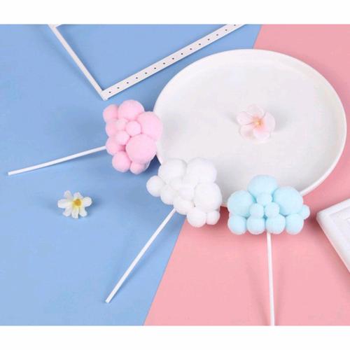 Jual Topper Kue Awan/ Cake topper Awan/ Hiasan kue ulang tahun - Biru ...