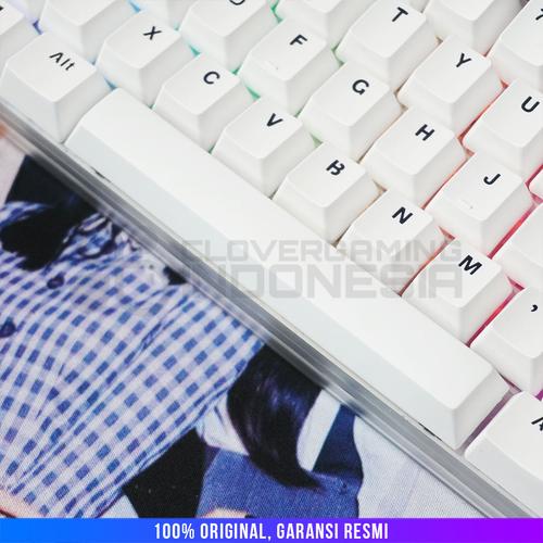 Jual Keycaps CLV White Blank Transparant Spacebar PBT Polos - Space Bar ...