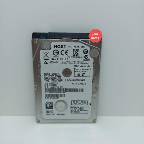 Jual Hardisk Laptop 500GB HGST /Hitachi Sata 2.5 HDD Notebook PS ...