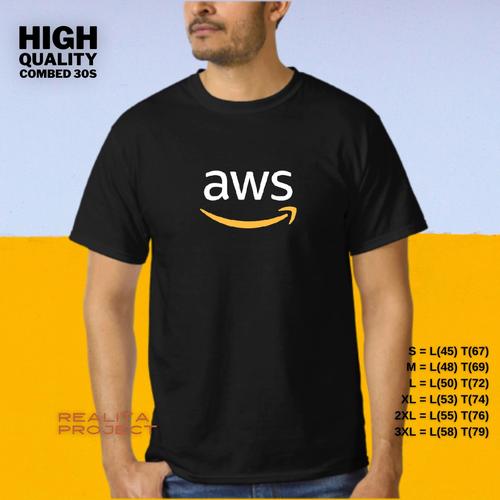 Jual Tshirt kaos programmer aws data center combed 30s big size buku coding - Putih, S - Kab ...