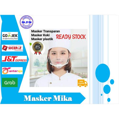 Jual MASKER MIKA PLASTIK KOKI Masker Transparan RESTORAN MASAK - Kota ...