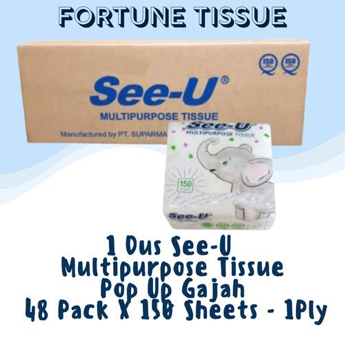Promo 1 DUS Tisu Tissue Pop Up See U Isi 48 Pack 150 Sheets - Jakarta ...