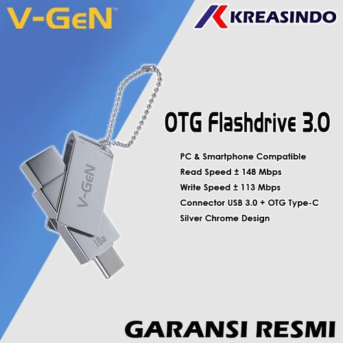 Jual V-Gen / VGen OTG USB 3.0 Type-C 16GB 32GB 64GB 128GB 256GB Resmi ...