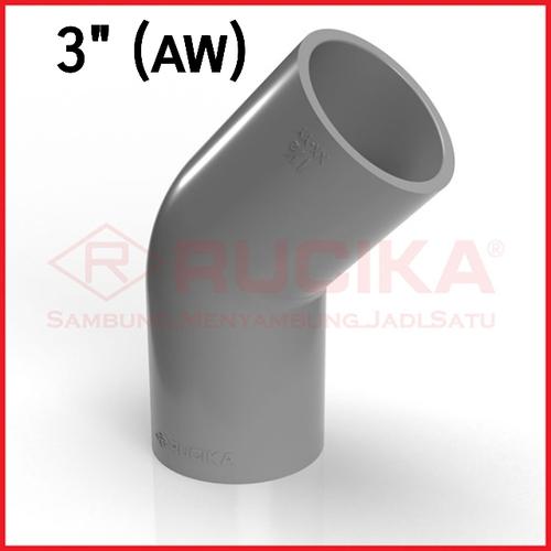 Jual Keni 45 derajat 3" inch AW RUCIKA Elbow Knee Kenie L Knie 45 x 3 inch - Kota Surabaya ...