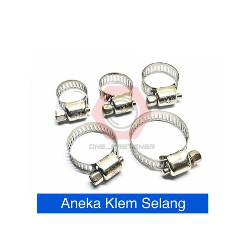 Jual Klem selang gas Hose Clamp stainless pengikat selang gas air ...