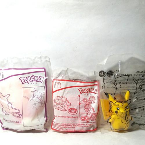 Jual Detective Pikachu Happy Meal Mcdonalds Pokemon Mcd Chaki Kids KFC ...