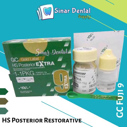 Jual GIC Fuji 9 extra GC big gold label glass ionomer cement A2 A3 A3.5 ...