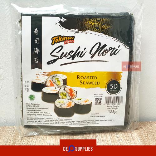 Jual Tokinori Sushi Nori 50 Sheets Roasted Seaweed - Rumput Laut 50 ...