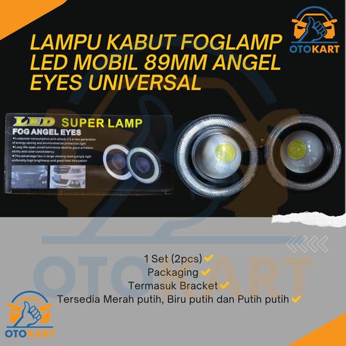 Jual FOGLAMP LED ANGEL EYES MOBIL 89 MM FOGLAMP 89 FOG LAMP LED ANGEL ...