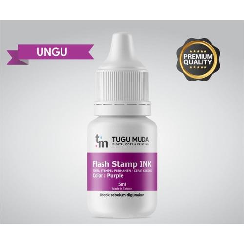 Jual Tinta Stempel Flash/Premium Stamp Ink Untuk Kertas (5ml) - UNGU ...