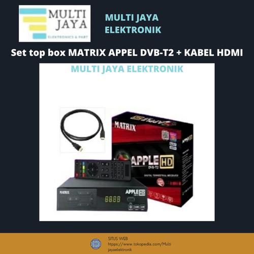 Jual Set Top Box TV Digital Matrix Apple - Merah - stb+kabel HDMI ...
