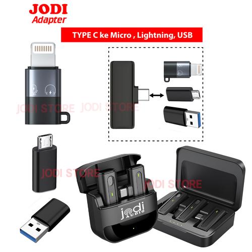 Jual Jodi Audio Adapter Type C ke Micro USB IOS Ligtning USB Microphone ...