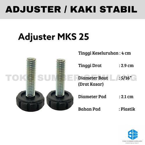Jual Stabil Kaki Meja / Adjuster Kaki Kursi / Kaki Kursi / Adjuster MKS ...