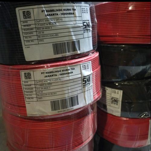 Jual Kabel listrik NYA 1x2.5mm tunggal 2,5mm 4 Besar 100m metal lindo ...