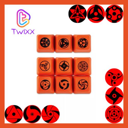 Jual Sharingan Keycaps Set | PBT Dye Sub | OEM Profile | R4 (9 Keys ...