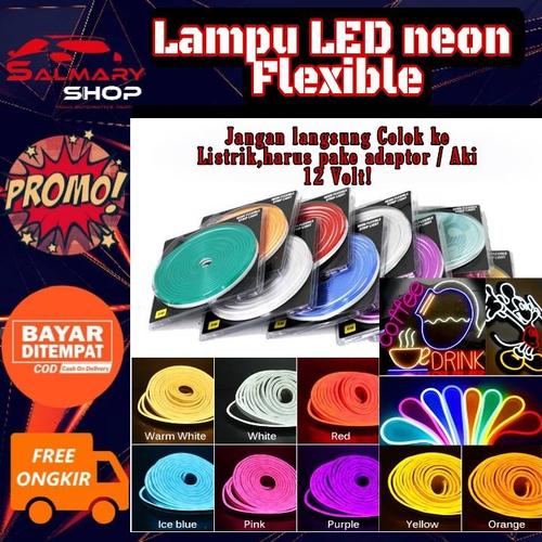 Jual Lampu LED Strip Neon Flexible Lampu Kamar Plafon Alis Per Meter ...
