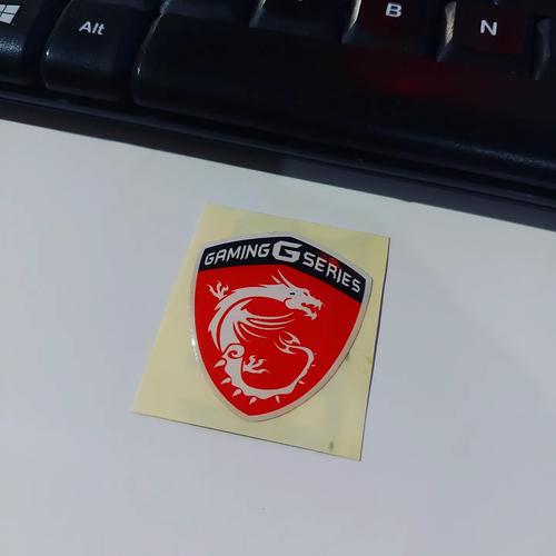 Promo Sticker Timbul Resin Gaming Series MSI Logo Stiker Lentur 3D ...