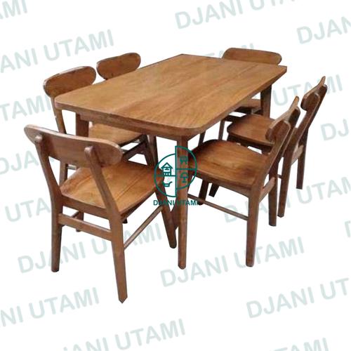 Jual Set Meja Makan 6 Kursi Kayu Jati Ropan Minimalis - Kab. Jepara - Djani Utami | Tokopedia
