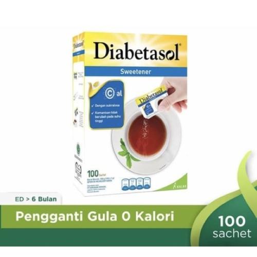 Jual Diabetasol Sweetener Gula Non Kalori 200 Sachet - Tanpa Kalori dan ...