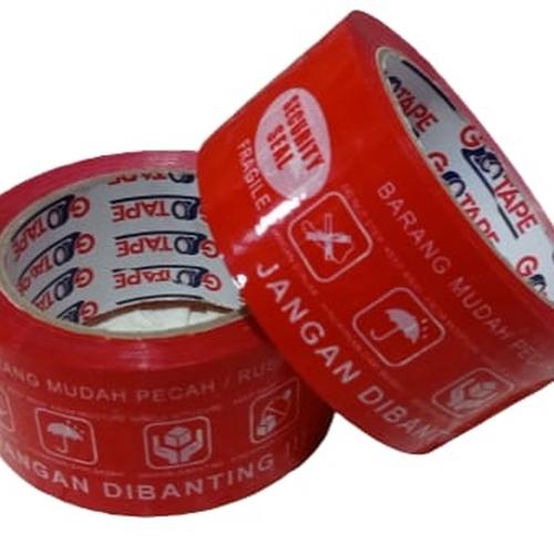 Jual lakban solasi fragile merah selotip alat packing - Kota Bekasi ...