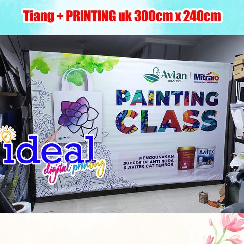 Jual Backwall Stand Banner - Jumbo Banner - Backdrop Background 3 m x 2 ...