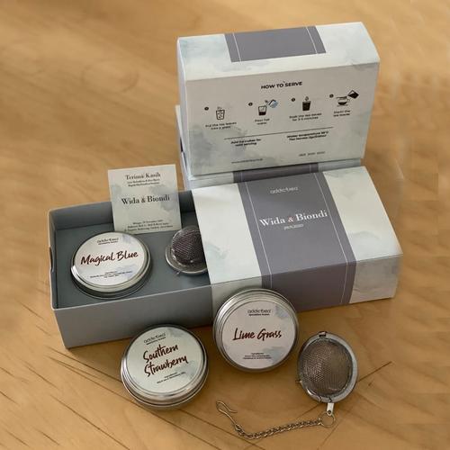 Jual READY Addictea Souvenir Wedding Artisan Tea Soft Box Custom Nama ...