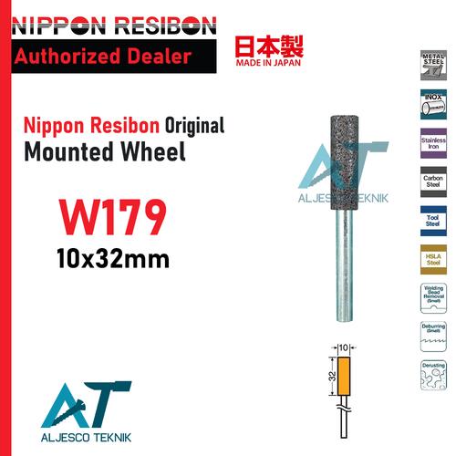 Jual NIPPON RESIBON W179 BATU GURINDA BOTOL 10 X 32 X 6MM MOUNTED STONE ...