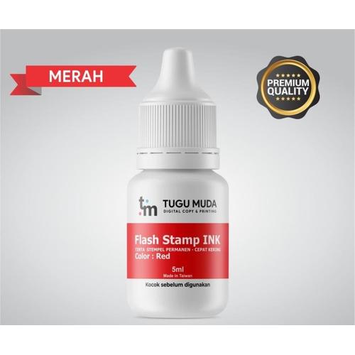 Jual Tinta Stempel Flash/Premium Stamp Ink Untuk Kertas (5ml) - MERAH/RED - Kota Semarang - Tugu ...