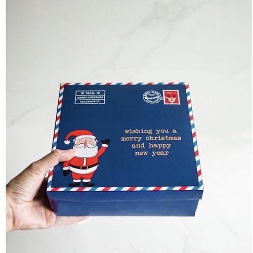 Jual Santa Mail Christmas Hampers Box 20x20 - Kotak Kue Souvenir Natal ...
