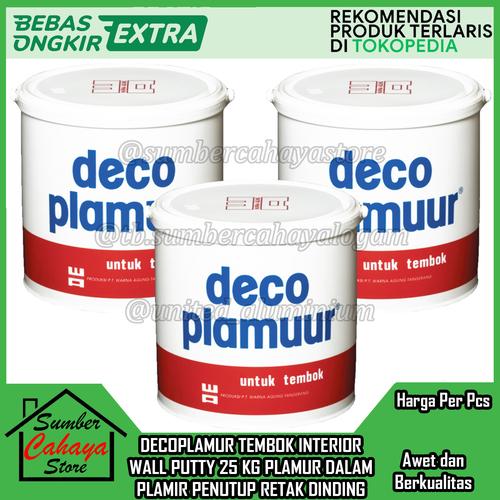 Jual Wall Filler Decoplamur Tembok Dempul Plamir 25 Kg Putty Plamur ...