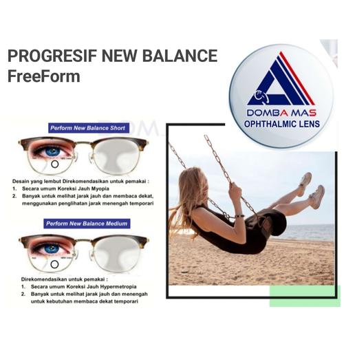 Jual Lensa Kacamata progresif PERFORM New balance anti blueray uv420 - MC SOLASIN, indek 1.56 ...