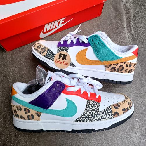 Jual Nike Dunk Low SE Safari Mix (W) || multi color multicolor - Kab ...