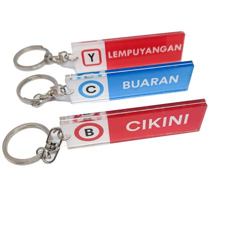 Jual GANTUNGAN KUNCI NAMA STASIUN KRL COMMUTER LINE - Tj Priok Line ...