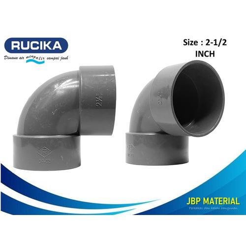 Jual Sambungan Pipa Knee Knie D DL 2 1/2 " Elbow D 2 1/2 Inch PVC Rucika - Kota Pekanbaru - JBP ...