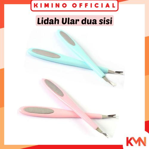 Jual KMN Lidah Ular Dua Sisi Manicure Cuticle Pusher Pendorong Kutikula ...