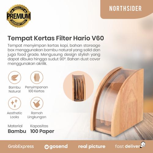 Jual tempat kertas filter v60 - kalita - wooden paper filter tray ...