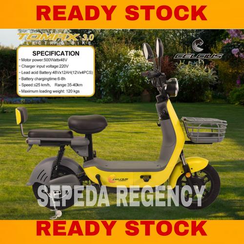 Jual Sepeda Motor Listrik CELCIUS TOMAX 3.0 Electric E Bike 500 Watt ...