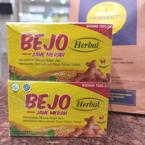 Jual Bejo Jahe Merah Cair 1 Box 12 Sachet / Bintang Toedjoe Herbal / Be ...