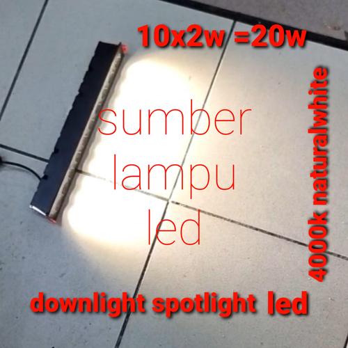 Jual downlight linear panjang 20w 20watt 10mata / spotlight 20 watt ...
