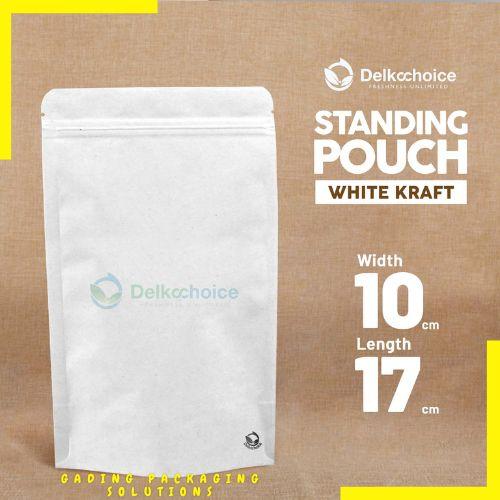 Jual Standing Pouch | Plastik Klip Makanan Krfat Paper Non Window Putih ...