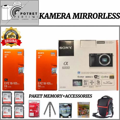 Jual SONY ALPHA A6000 KIT LENSA E 18-105MM G OSS / KAMERA MIRRORLESS ...