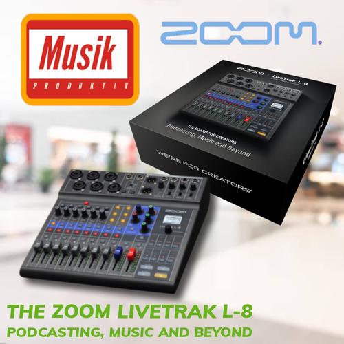 Promo Zoom Live Track L-8 / L8 LiveTrack 8 Track Mixer Recording ...