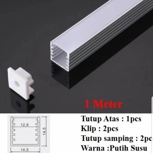 Jual Casing aluminium for hard strip led model led strip u canel tebal ...