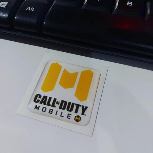 Promo Sticker Timbul Resin Call Of Duty Mobile Logo Stiker Lentur 3D ...